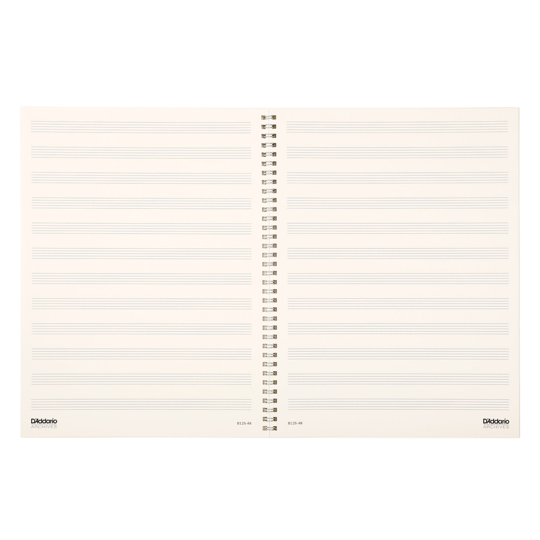 D´ADDARIO ORCHESTRAL NOTEBLOKK 12 LINJER, 48 ARK – BILDET AVVIKER ...